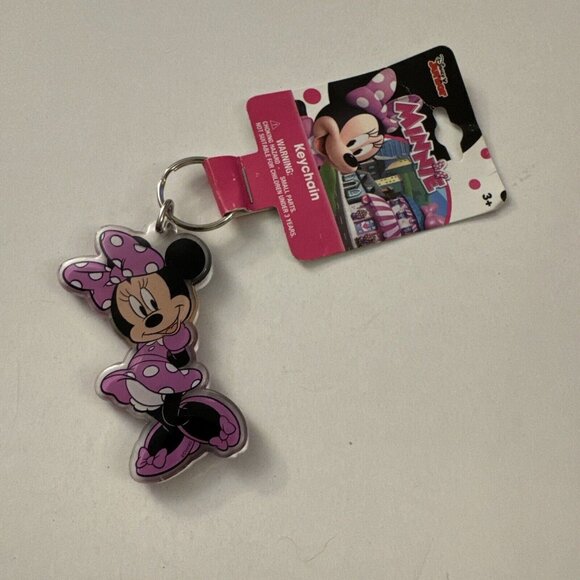 Disney | Other | Disney Junior Pink Minnie Mouse Keychain B32 | Poshmark